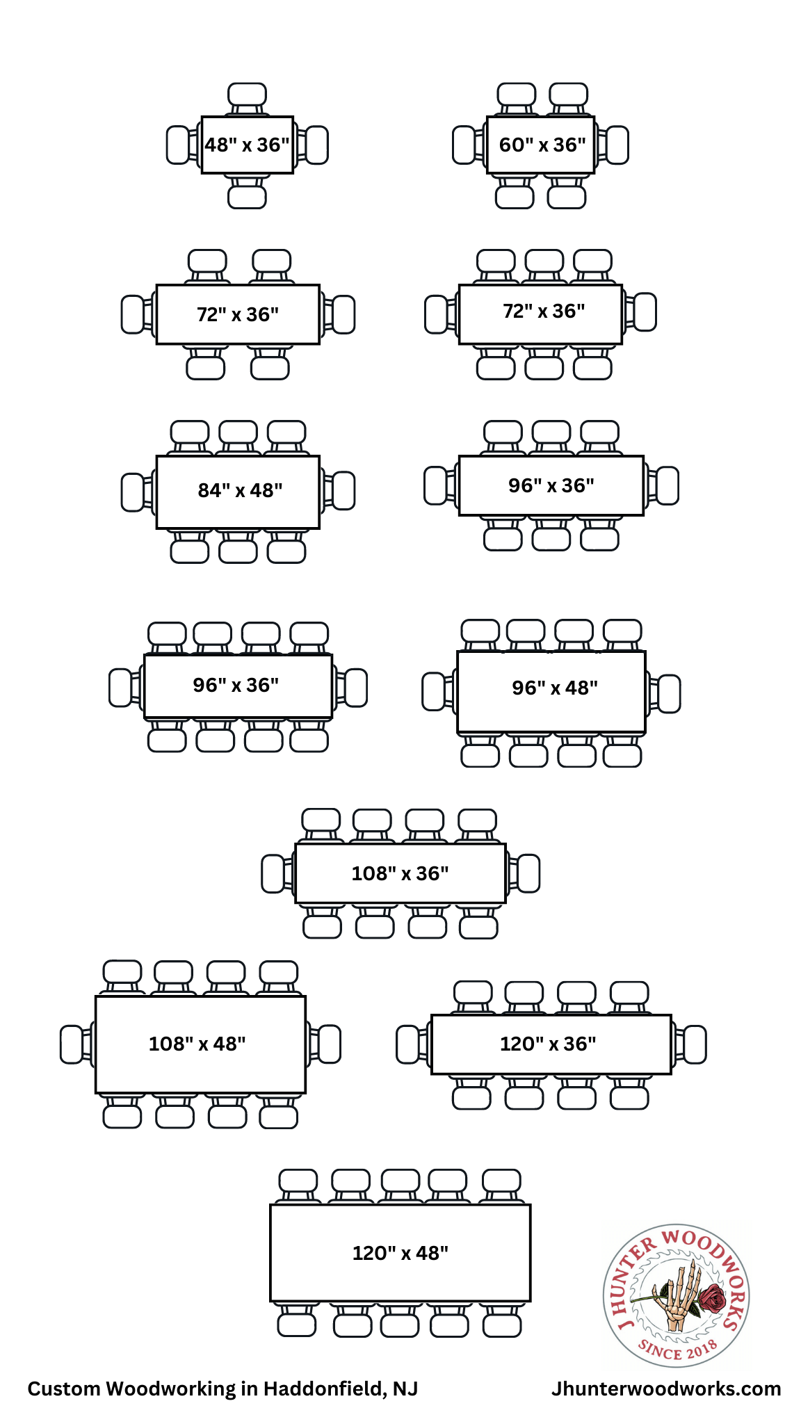 The Ultimate Guide for Designing Your Table - J Hunter Woodworks ...